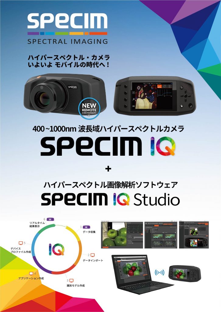 ハイパースペクトルカメラSPECIM IQ - デルフトハイテック株式会社