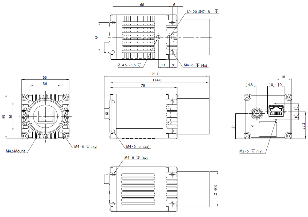 近赤外線カメラGoldeye G-033 SWIR TEC-less | デルフトハイテック株式会社